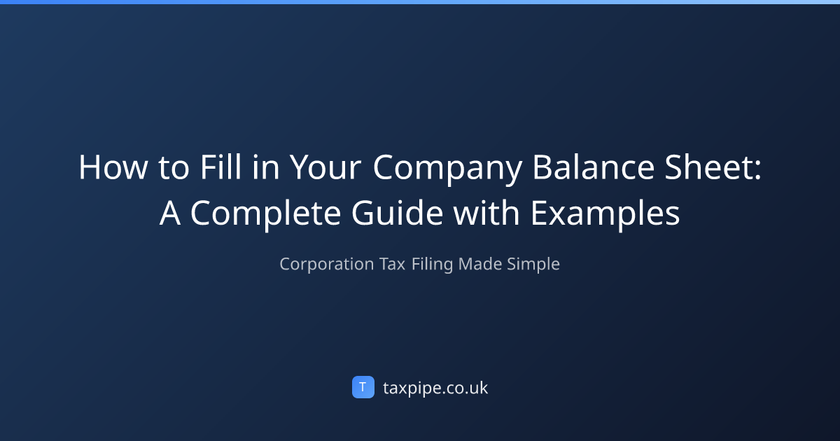 How to Fill in Your Company Balance Sheet: A Complete Guide with ...